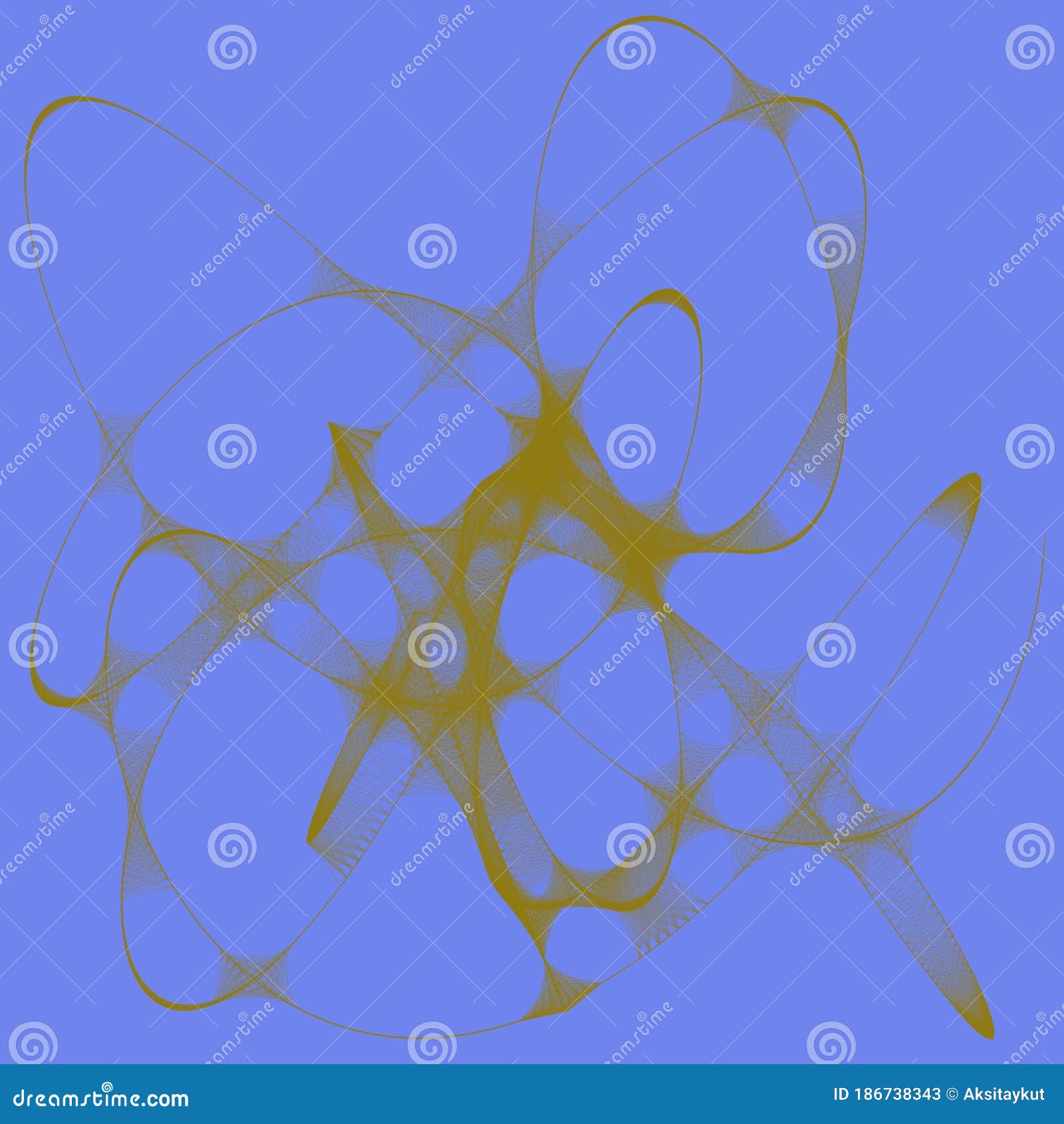 Abstract Curve Colorful Geometric Line Art Sketch Illustration Stock ...