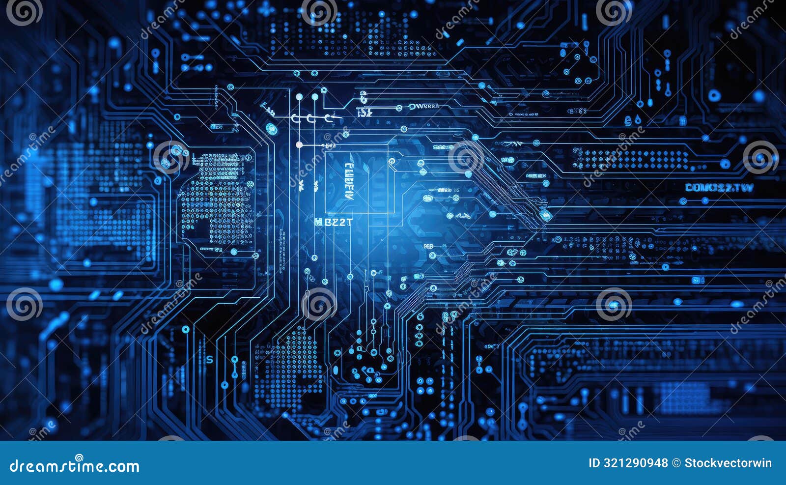Algorithms Blueprint Technology Stock Illustration - Illustration of ...