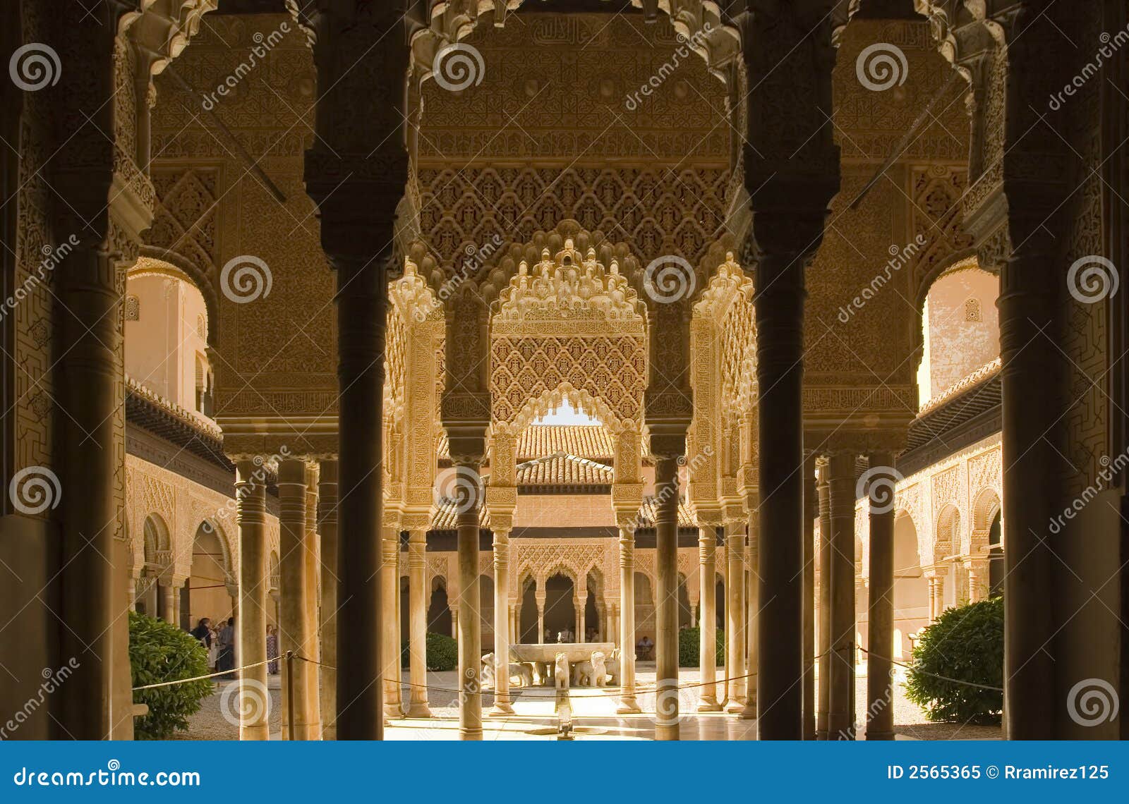 Alhambra Columns stock image. Image of alhambra, architecture - 2565365