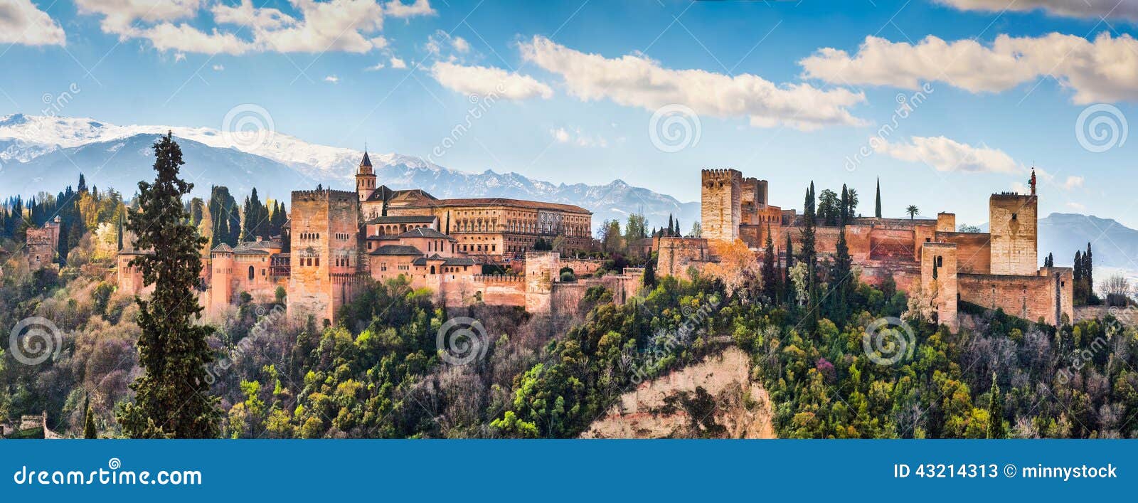 Alhambra De Granada, a Andaluzia, Espanha Imagem de Stock - Imagem de ...