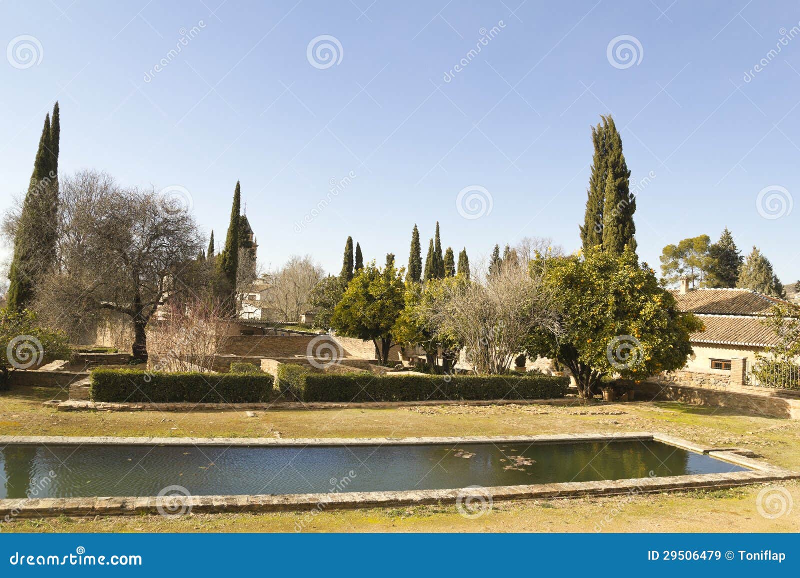 Alhambra gardens stock image. Image of holidays, andalusia - 29506479