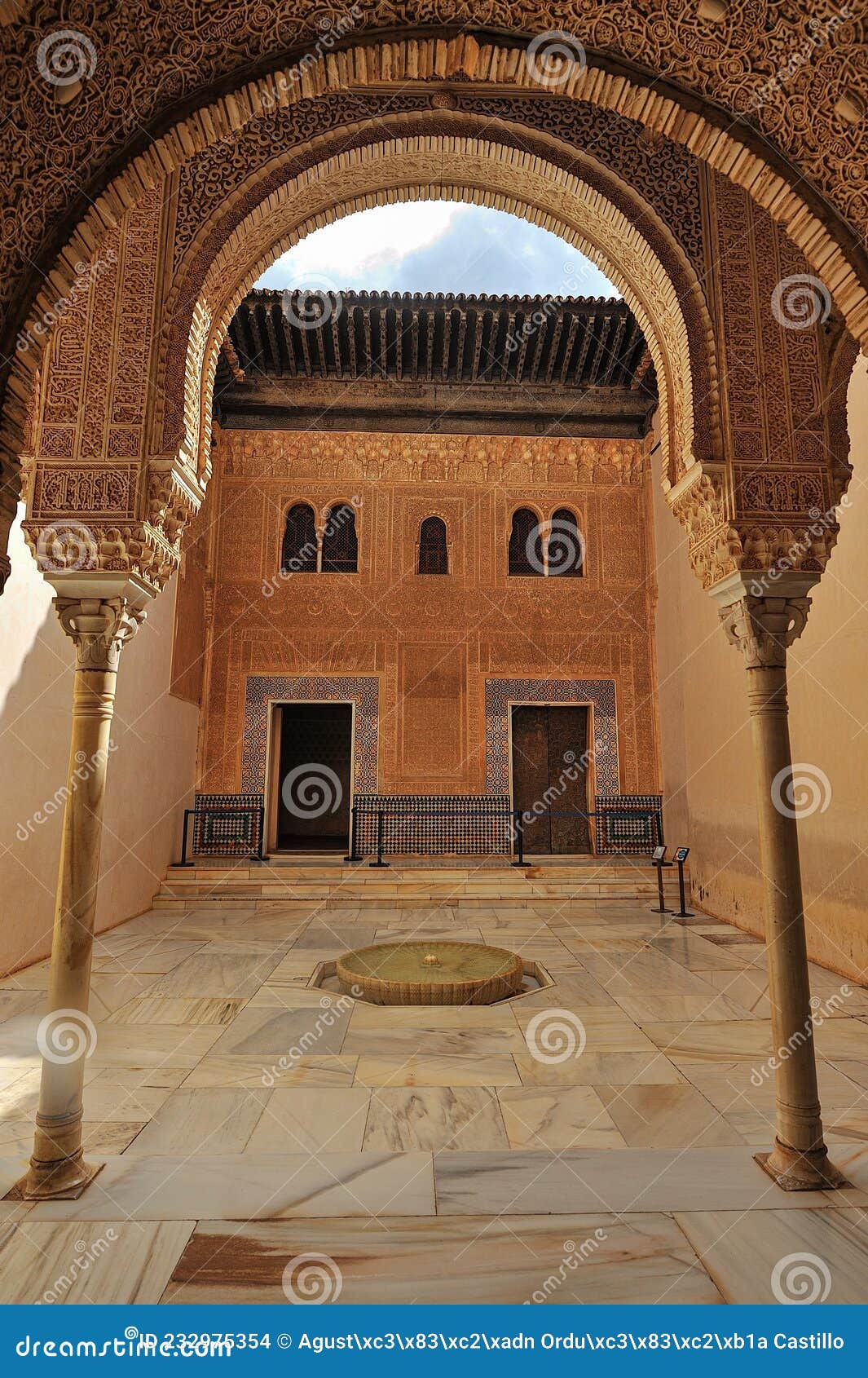 Comares Palace Inside the Alhambra. Stock Photo - Image of history ...