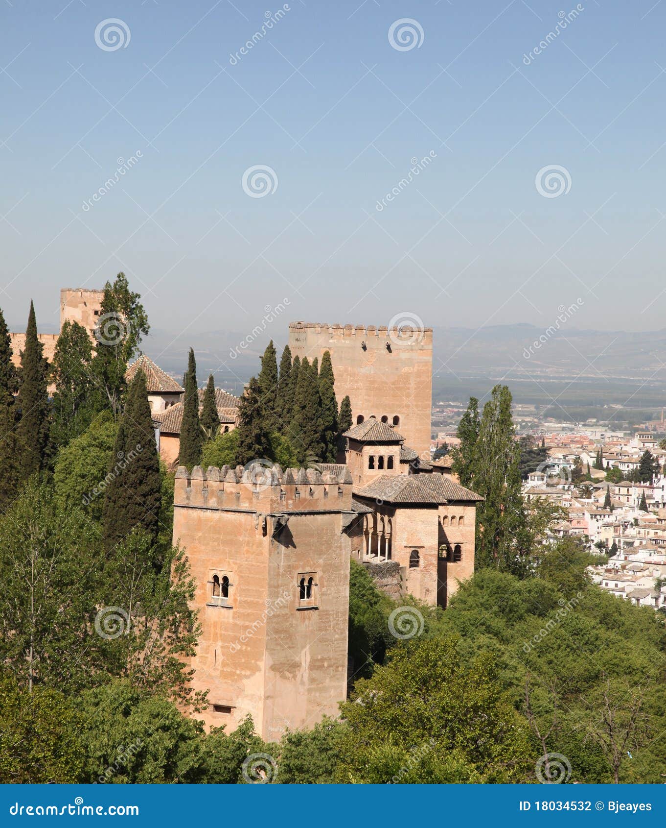 Alhambra Granada Spain stock photo. Image of nazaries - 18034532