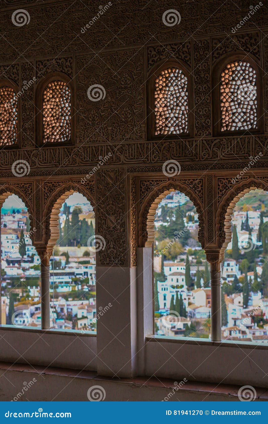 Alhambra in Granada, Spain stock photo. Image of window - 81941270