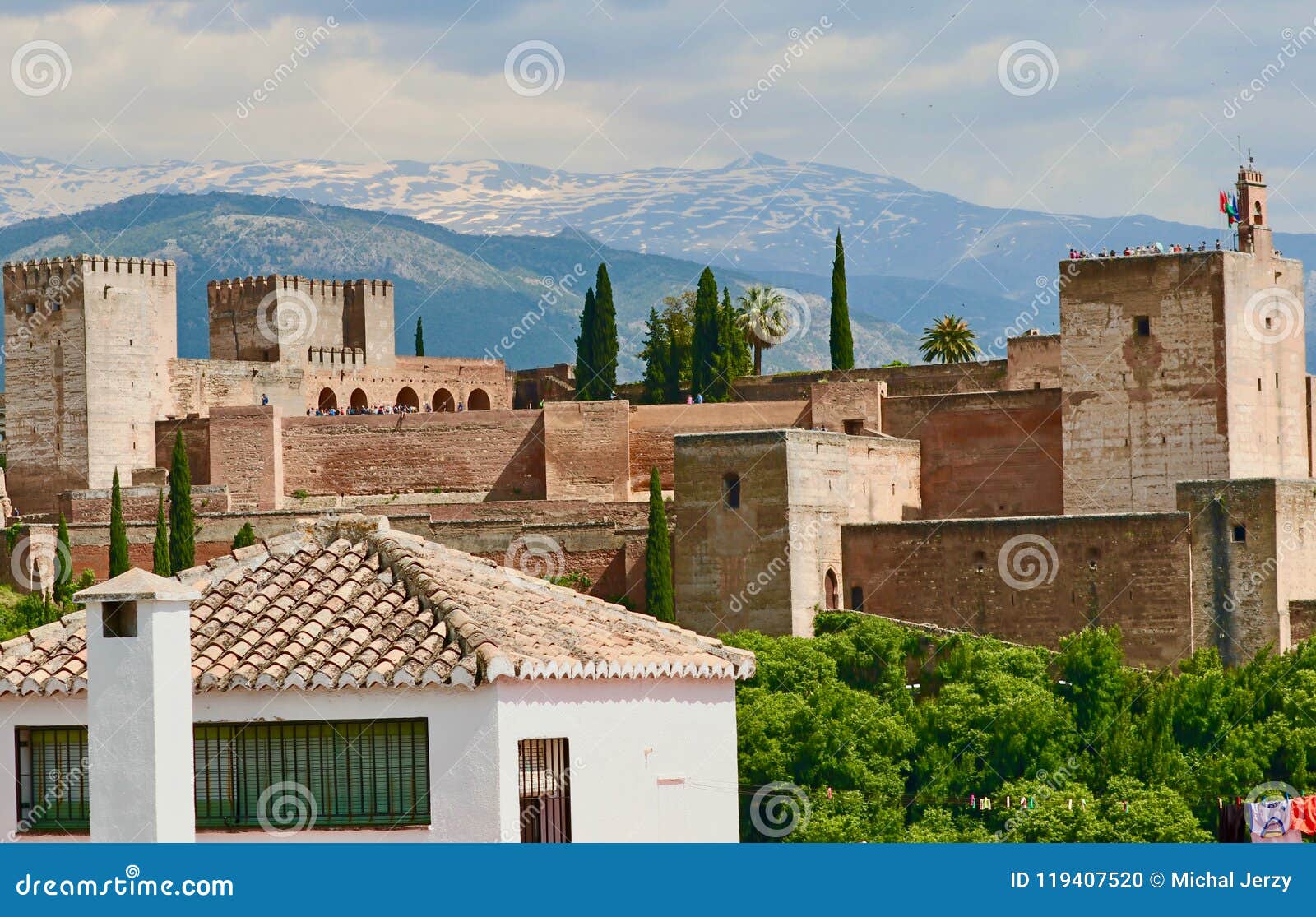 Alhambra in Granada, Spanien Redaktionelles Bild - Bild von hintergrund ...