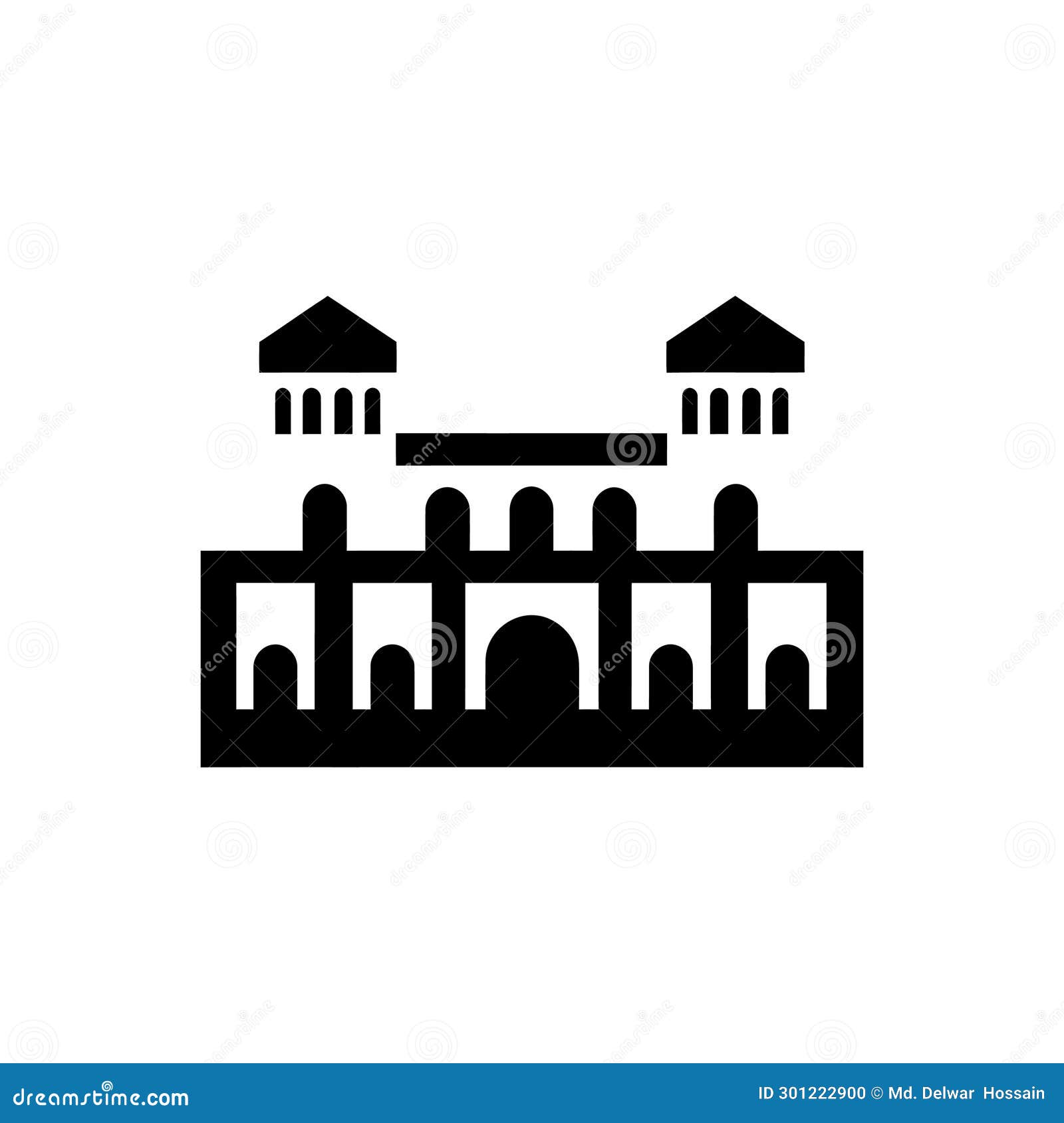 The Alhambra icon stock illustration. Illustration of palace - 301222900