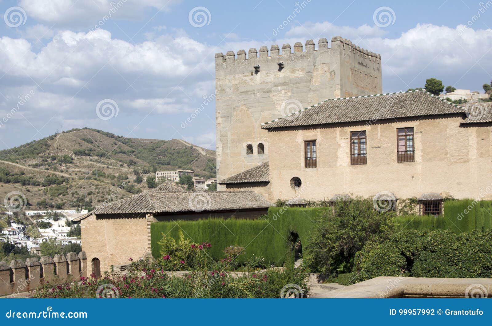 Alhambra stock photo. Image of castle, hillside, granada - 99957992