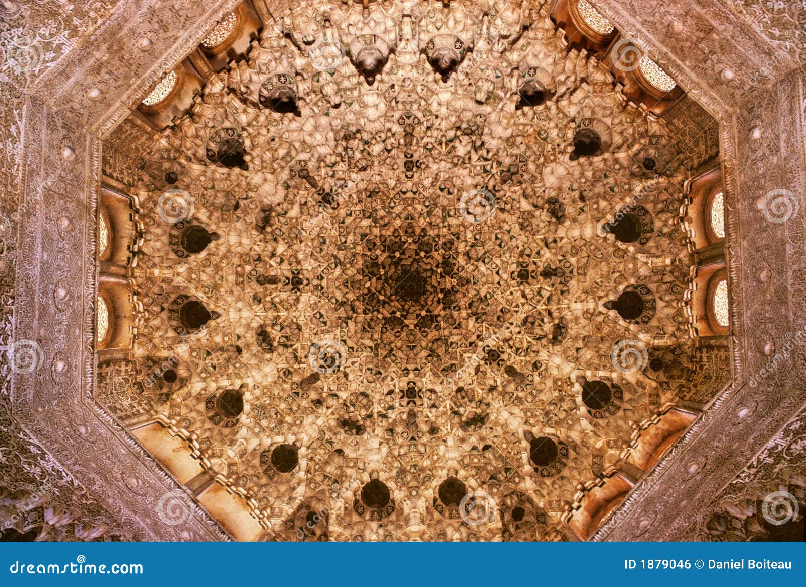 Alhambra Palace, Granada. Arabic Pattern. Royalty-Free Stock ...