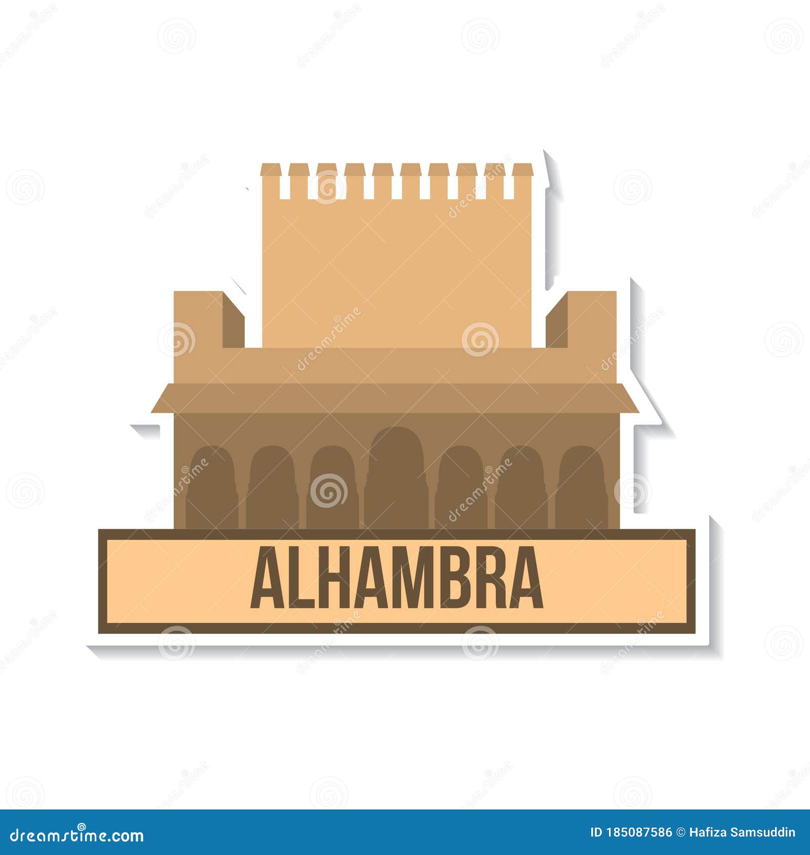 Alhambra. Vector Illustration Decorative Design Stock Vector ...