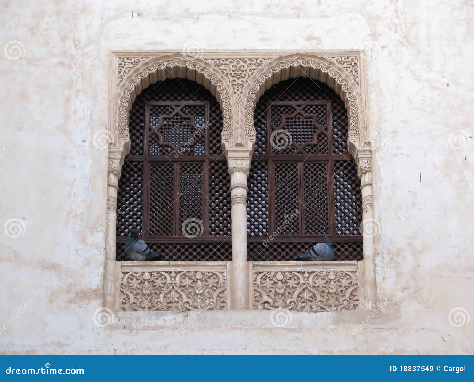 Alhambra window stock image. Image of famous, european - 18837549