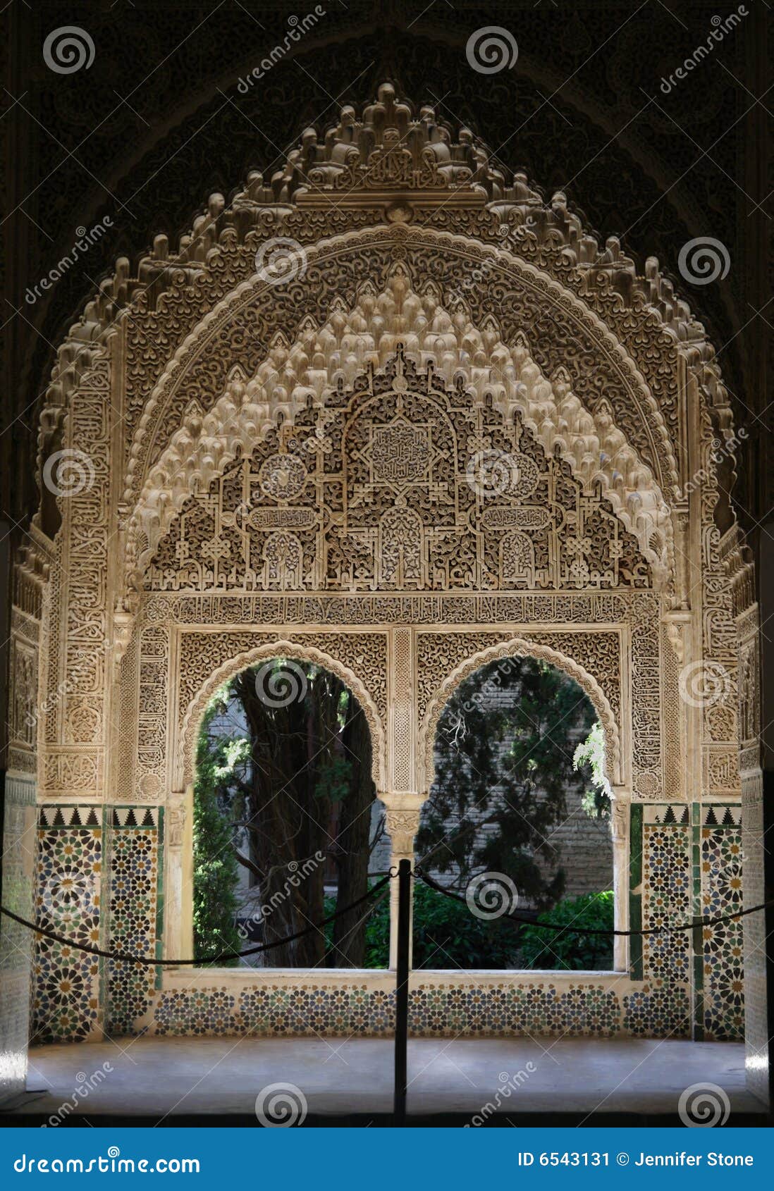 Alhambra Window stock image. Image of famous, decorate - 6543131