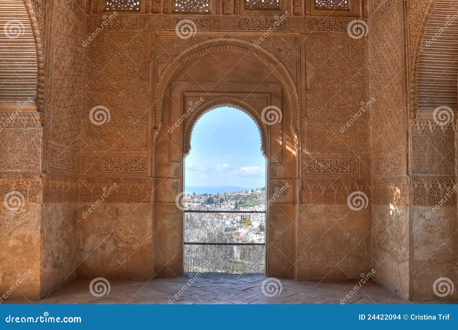 Alhambra Window, Granada, Spain Stock Photo - Image of detail, alhambra ...