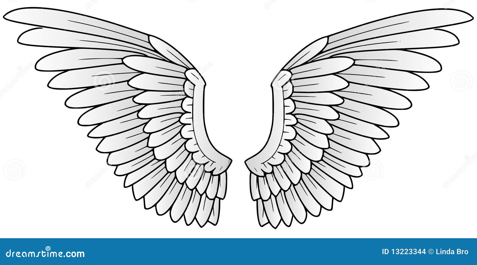 Ali illustrazione di stock. Illustrazione di santo, segno - 13223344