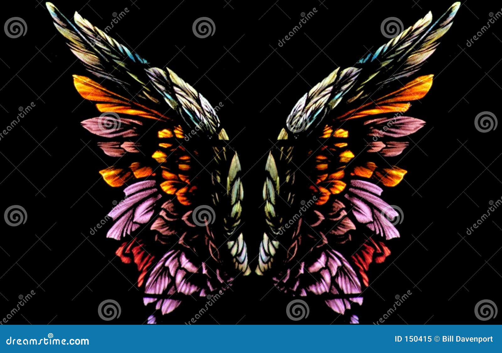 Ali di angelo illustrazione di stock. Illustrazione di vecchio - 150415