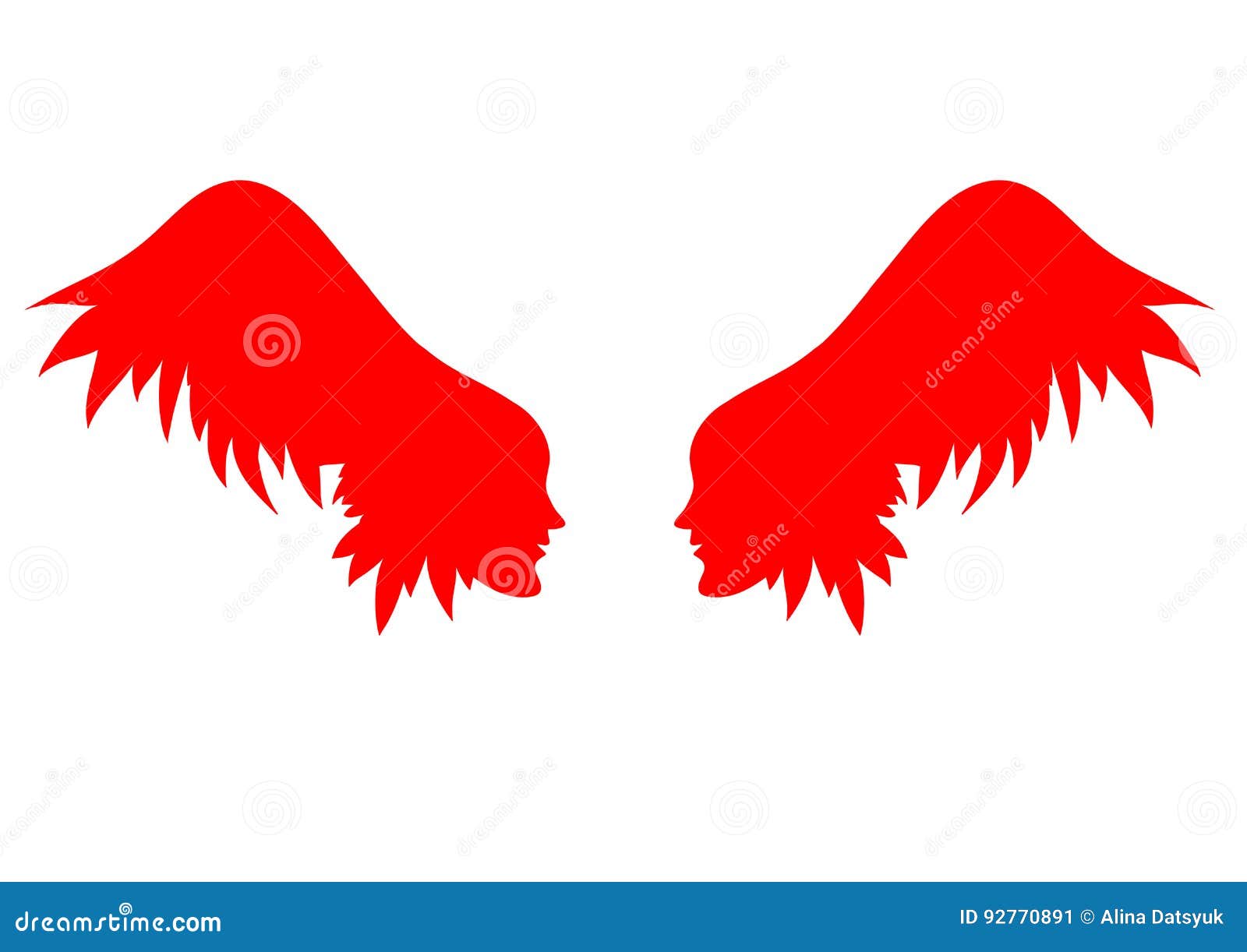 Ali di angelo di vettore illustrazione vettoriale. Illustrazione di ...
