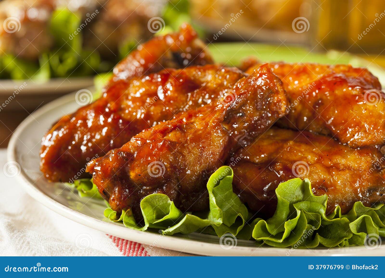 Ali Di Pollo Della Buffalo Del Barbecue Immagine Stock - Immagine di ...