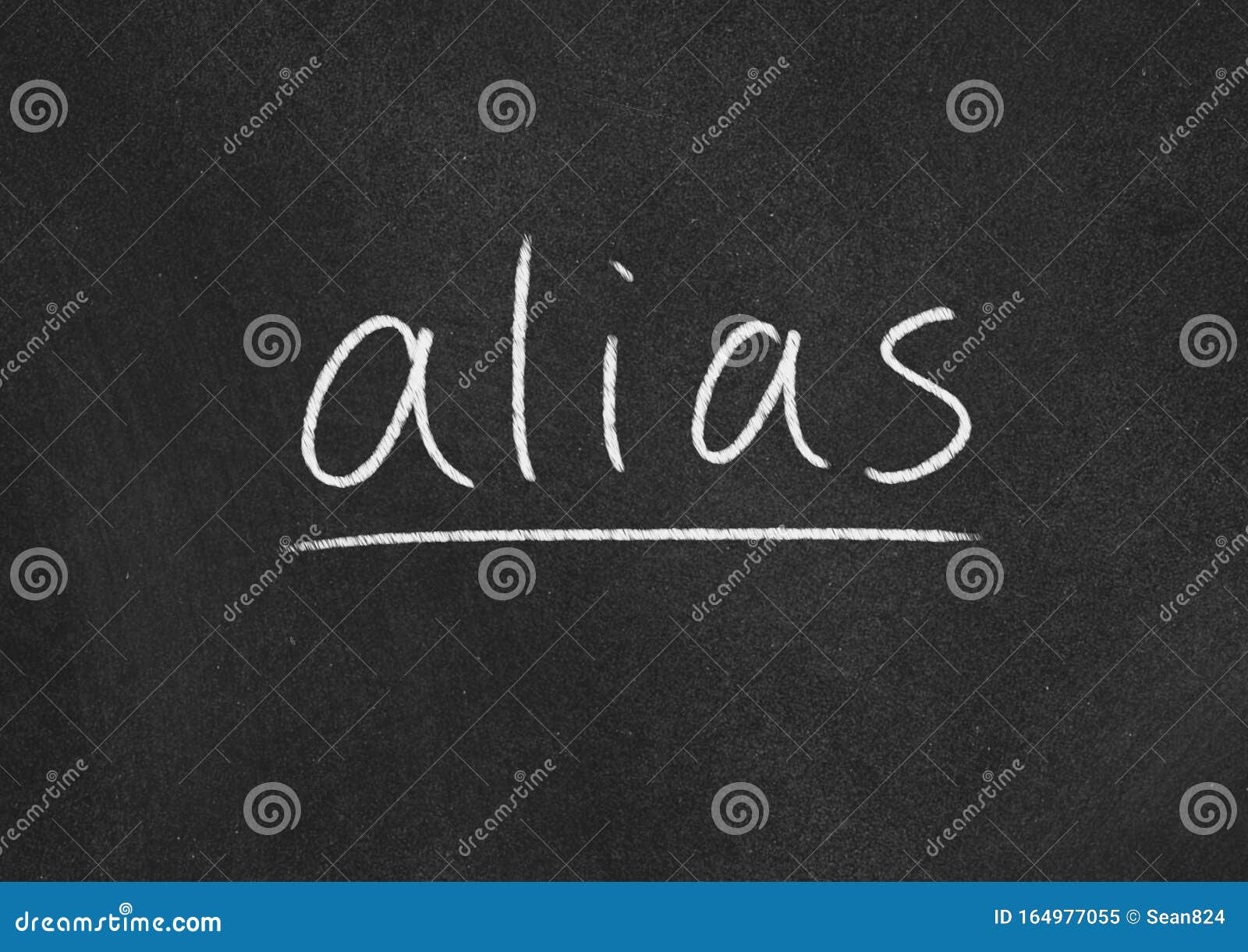 Alias stock image. Image of blackboard, background, chalk - 164977055