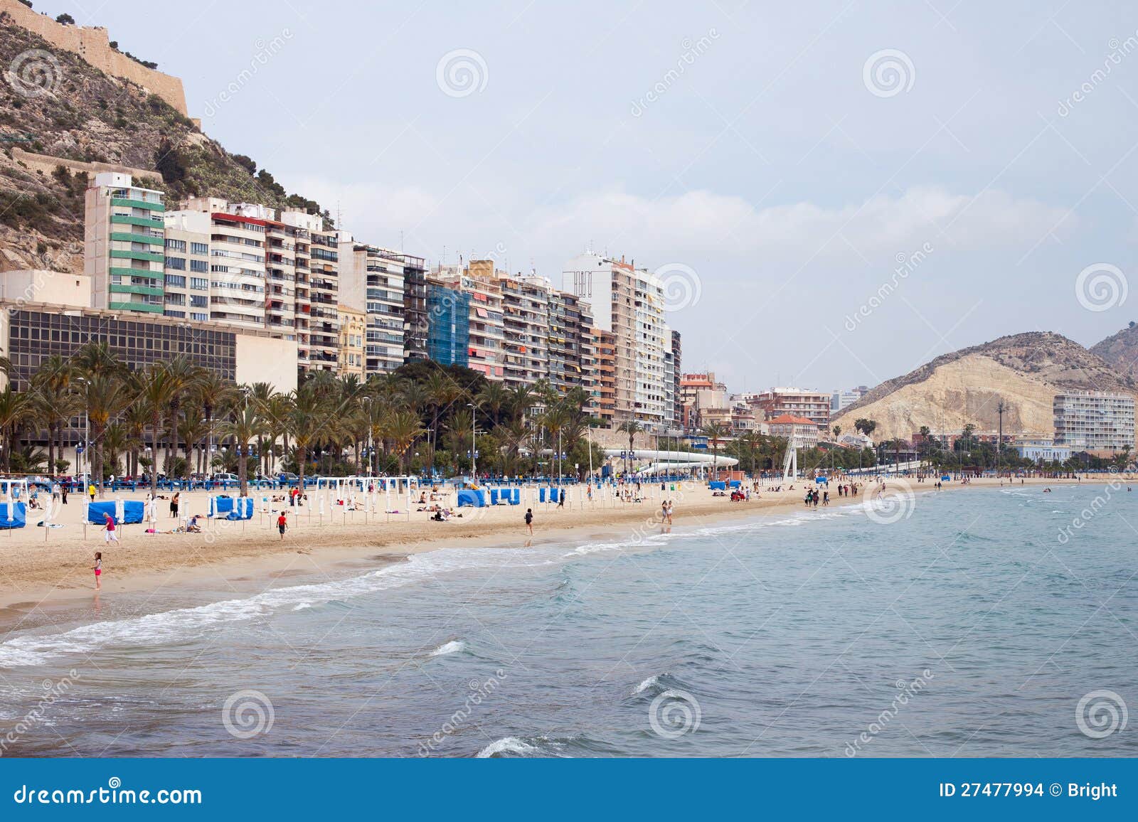 Alicante Beach stock photo. Image of coast, vacations - 27477994
