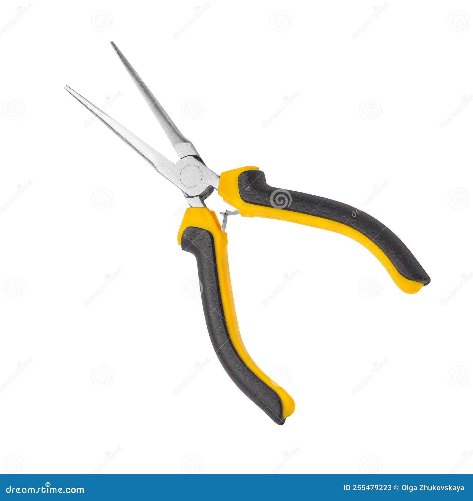 Alicates De Nariz Largos Aislados En Blanco. Herramienta Imagen de ...