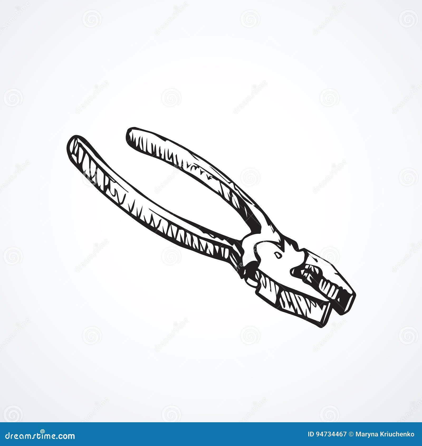 Alicates Desenho do vetor ilustração do vetor. Ilustração de ...