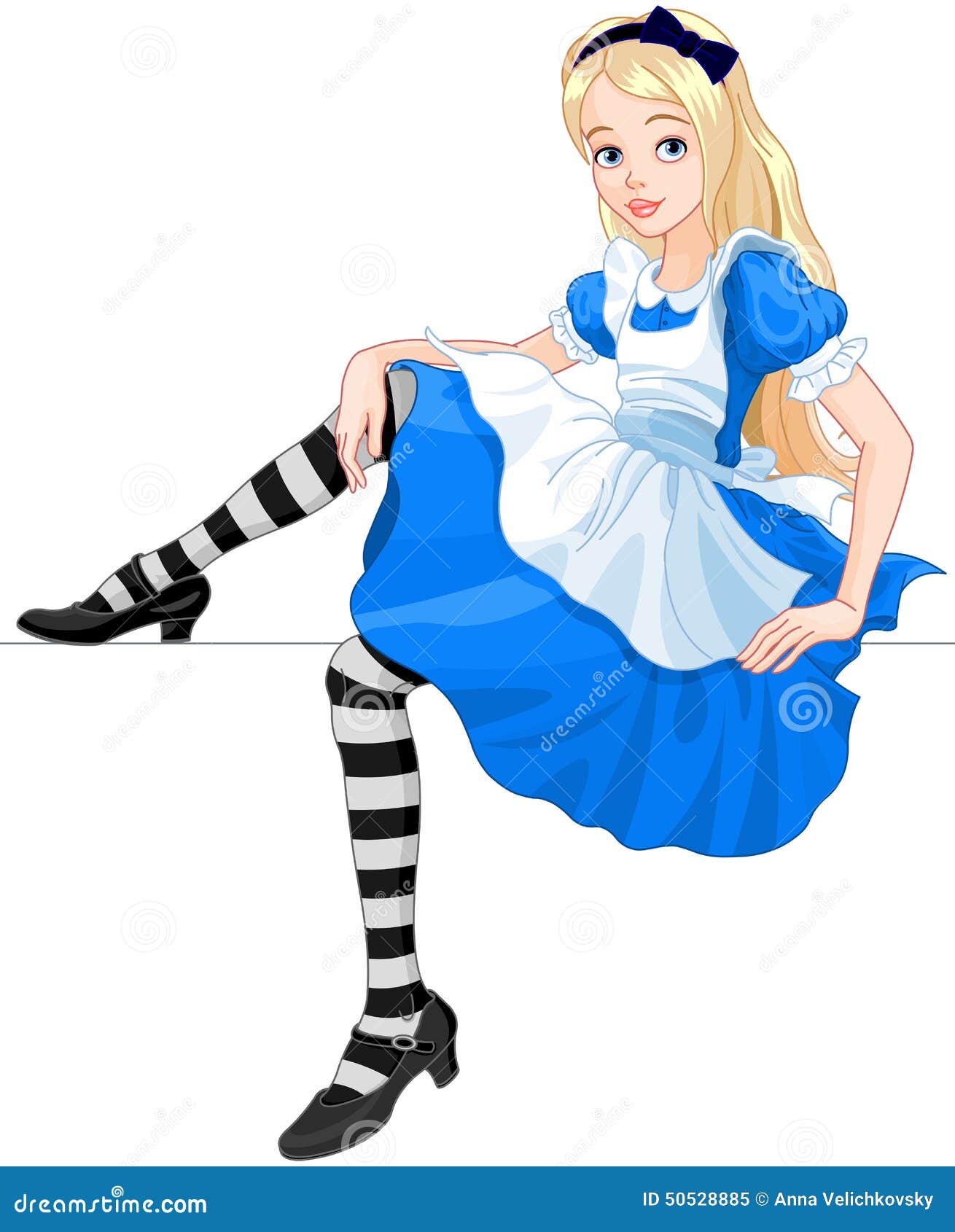 Alice mignonne illustration de vecteur. Illustration du fée - 50528885