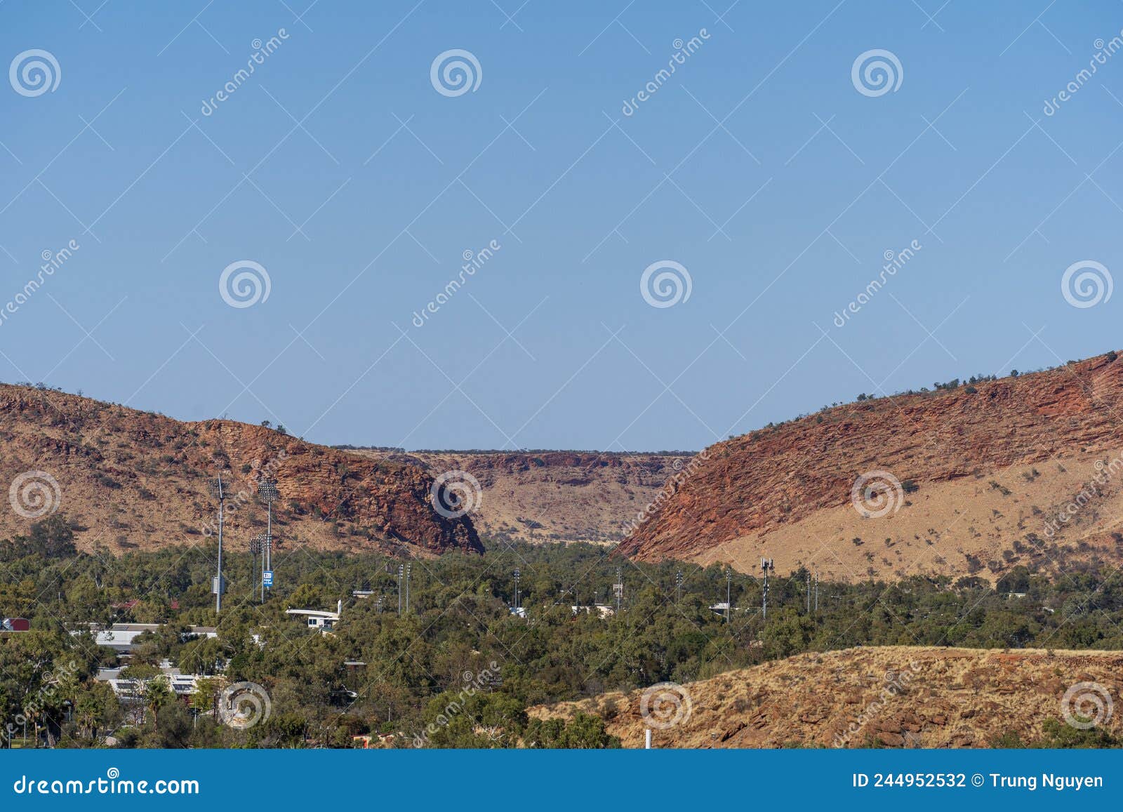 Alice Springs Heavy Tree Gap Stock Photo - Image of outback, mountain ...