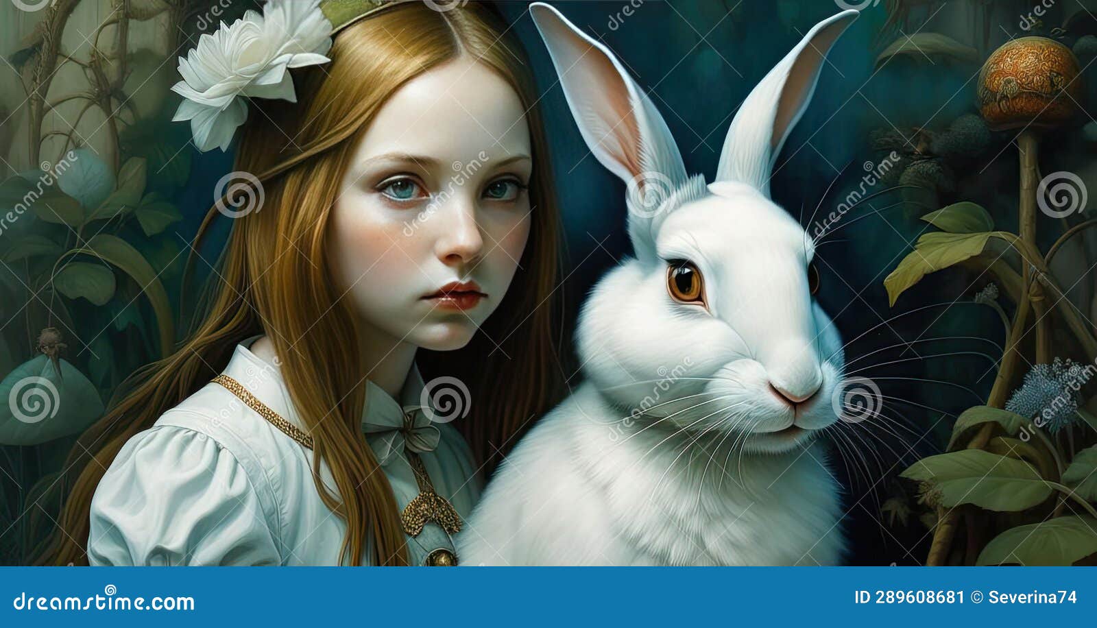 Evil White Rabbit Alice In Wonderland