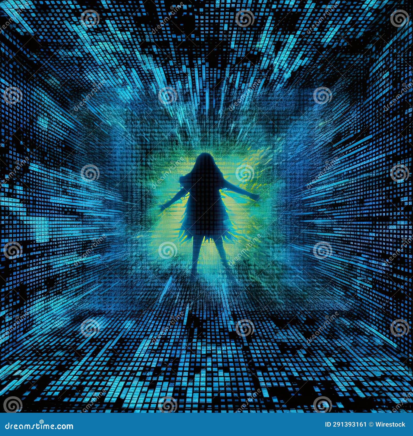 Alice Falling In The Hole Wearing Striped Tights And Blue Skirt. Girls ...