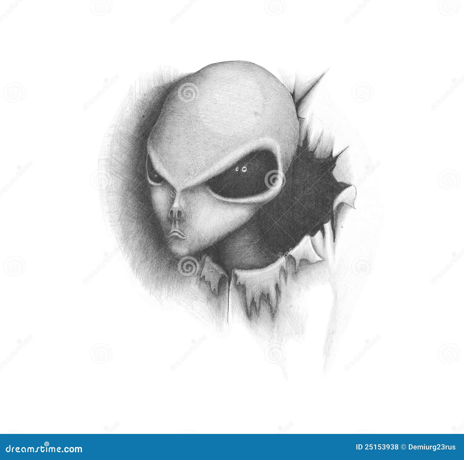 Alien stock illustration. Illustration of danger, alien - 25153938