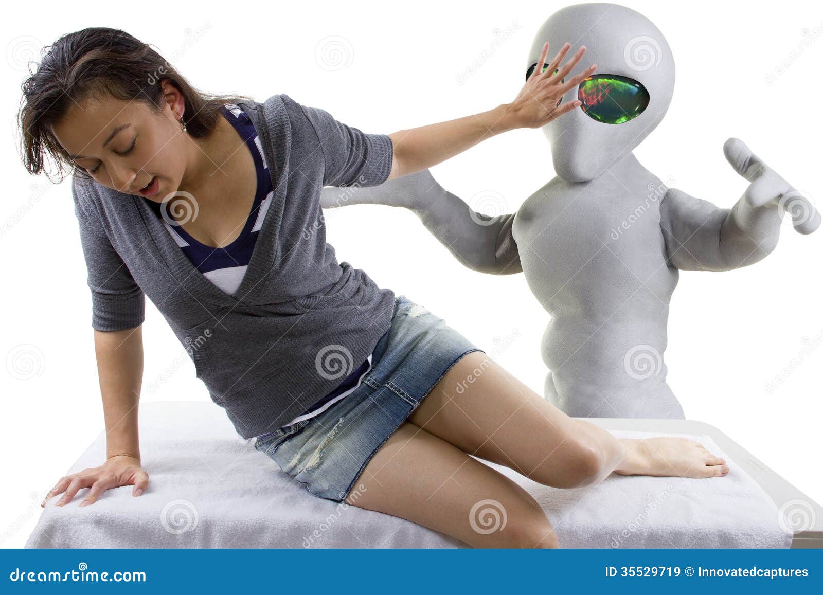 Alien Abduction stock image. Image of character, fiction - 35529719