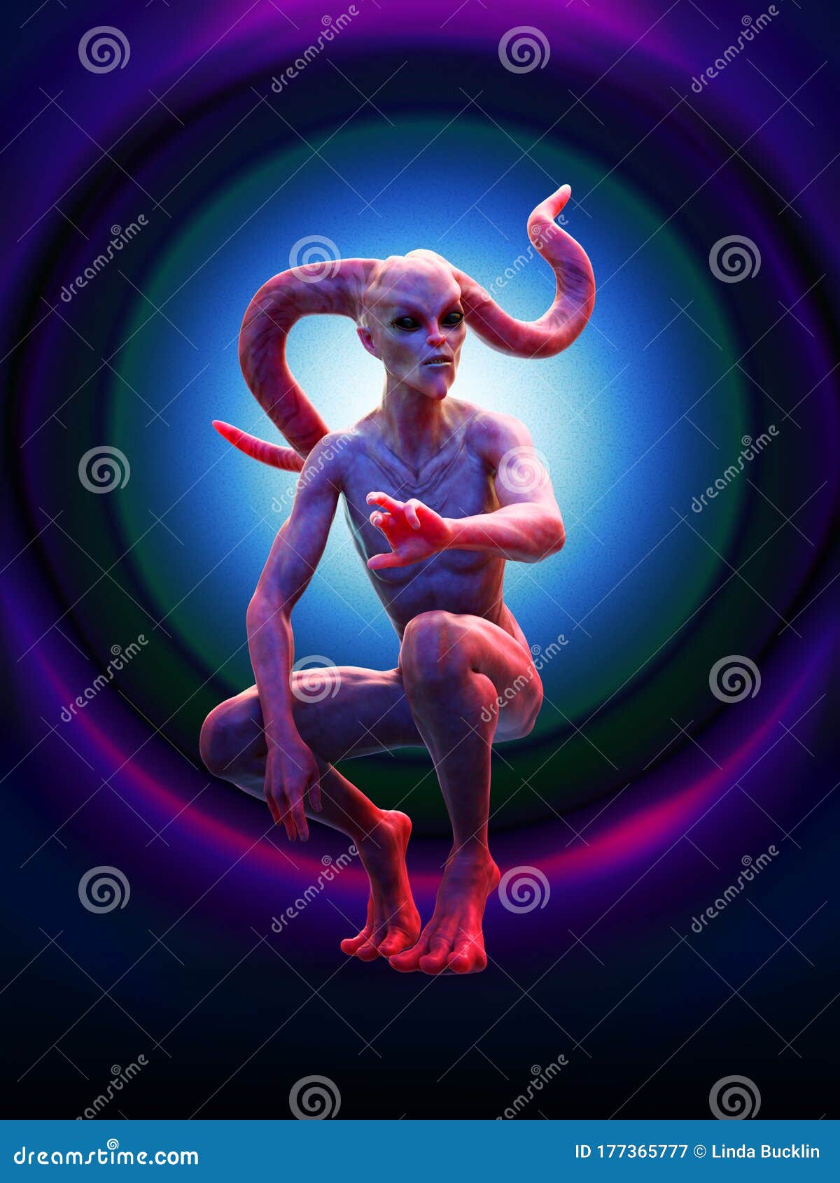 Alien Abstract stock illustration. Illustration of humanoid - 177365777