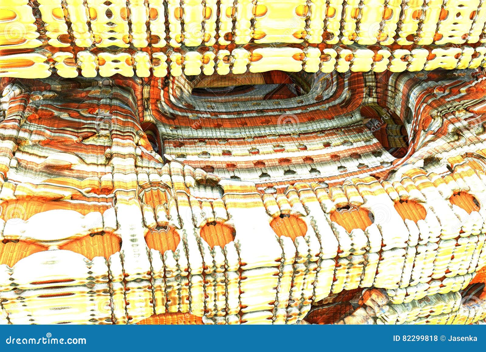 Alien abstract structure stock illustration. Illustration of bright ...