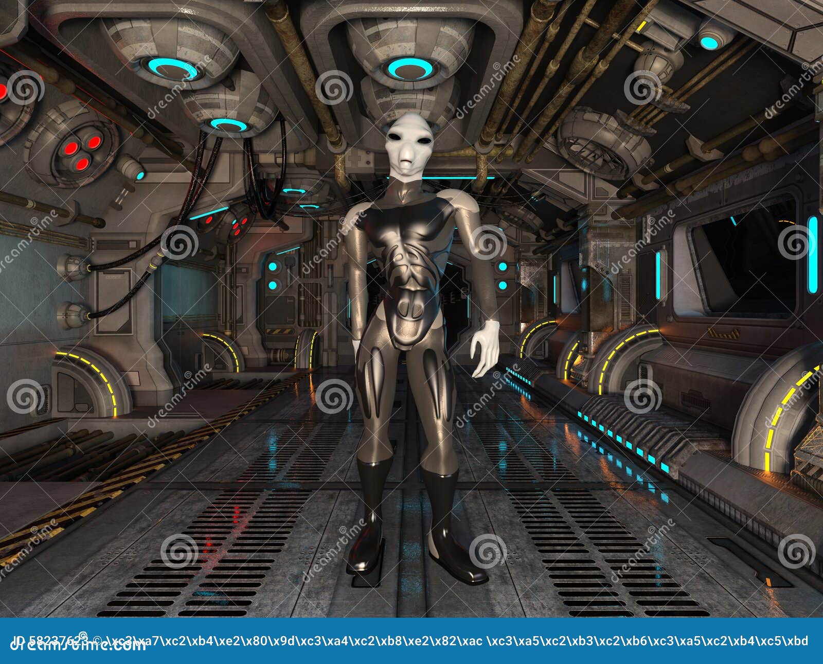 Alien stock illustration. Illustration of outer, galaxy - 58237623