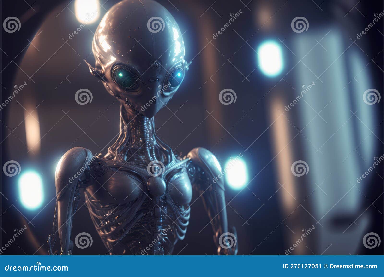 Alien from Another Planet, Generated Ai Stock Illustration ...