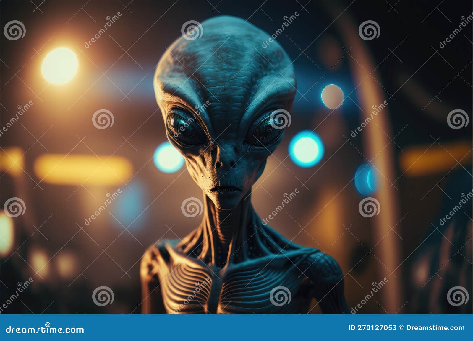 Alien from Another Planet, Generated Ai Stock Illustration ...