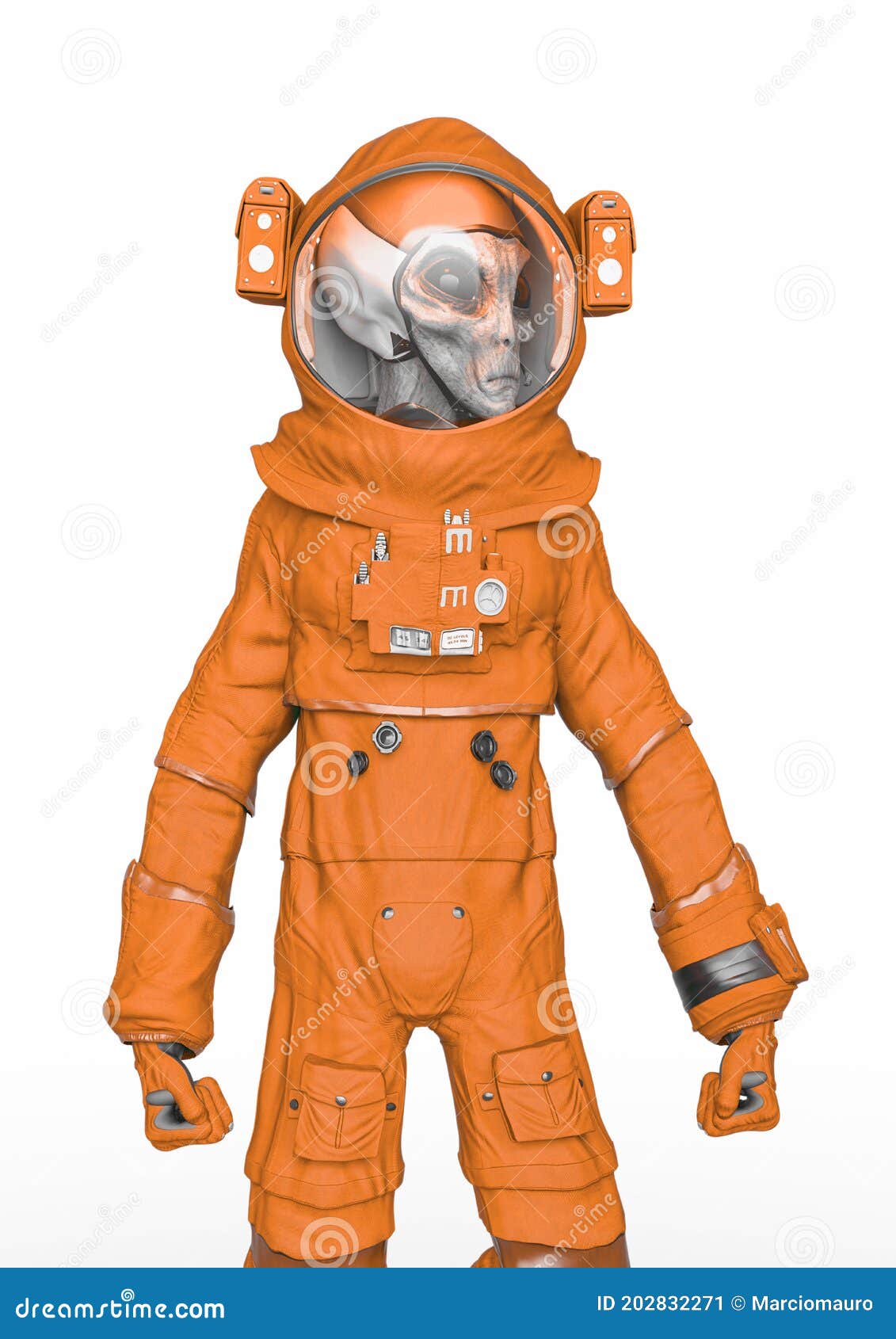 Alien Astronaut Is Talking About Aliens Meme Pose Royalty-Free ...