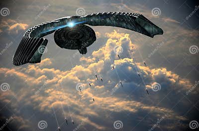 Alien attack stock illustration. Illustration of space - 27034532