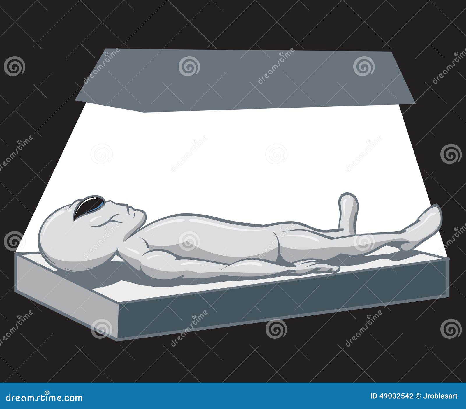 Alien Autopsy stock vector. Illustration of roswell, grey - 49002542