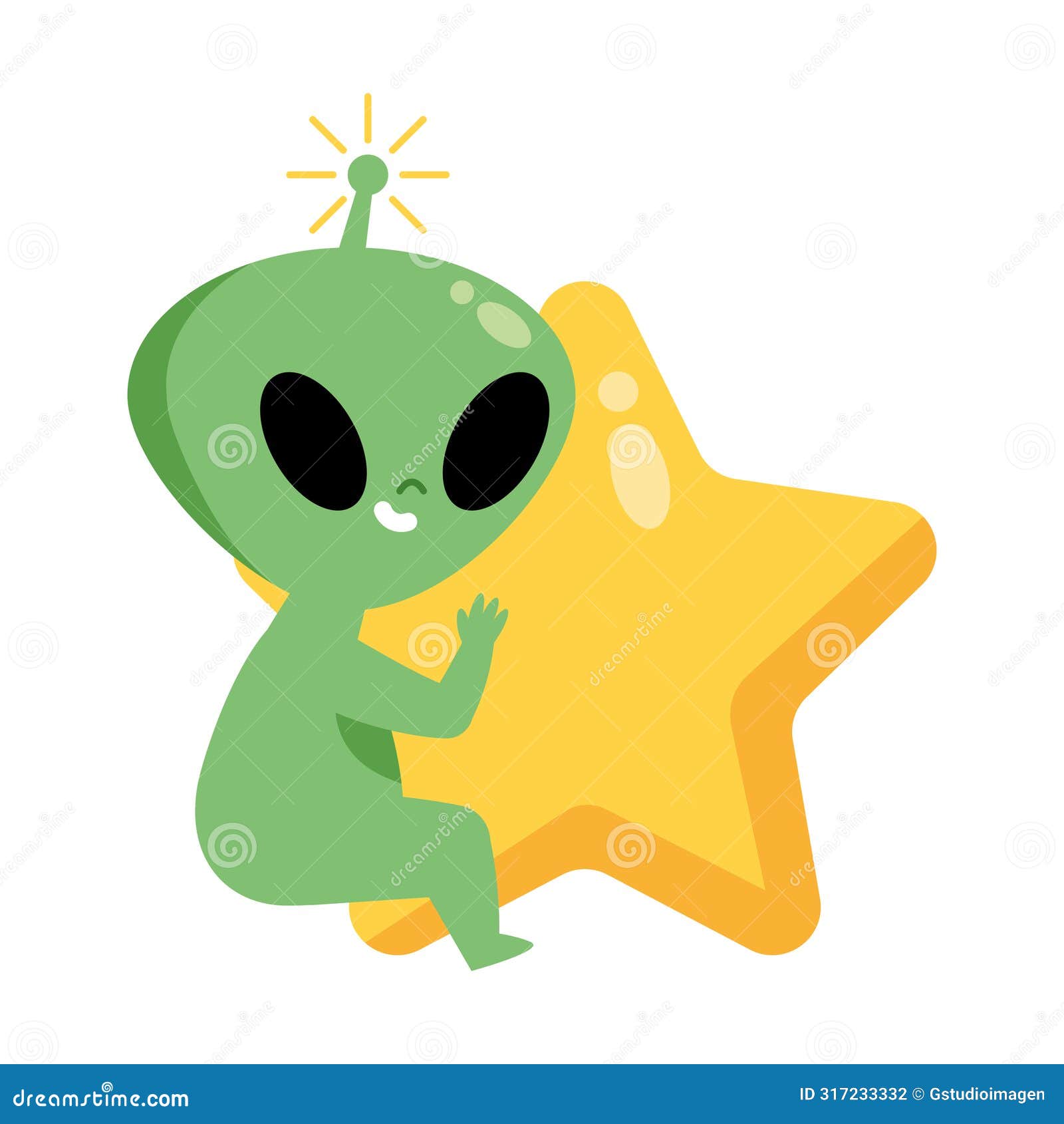 Alien avatar space stock vector. Illustration of design - 317233332