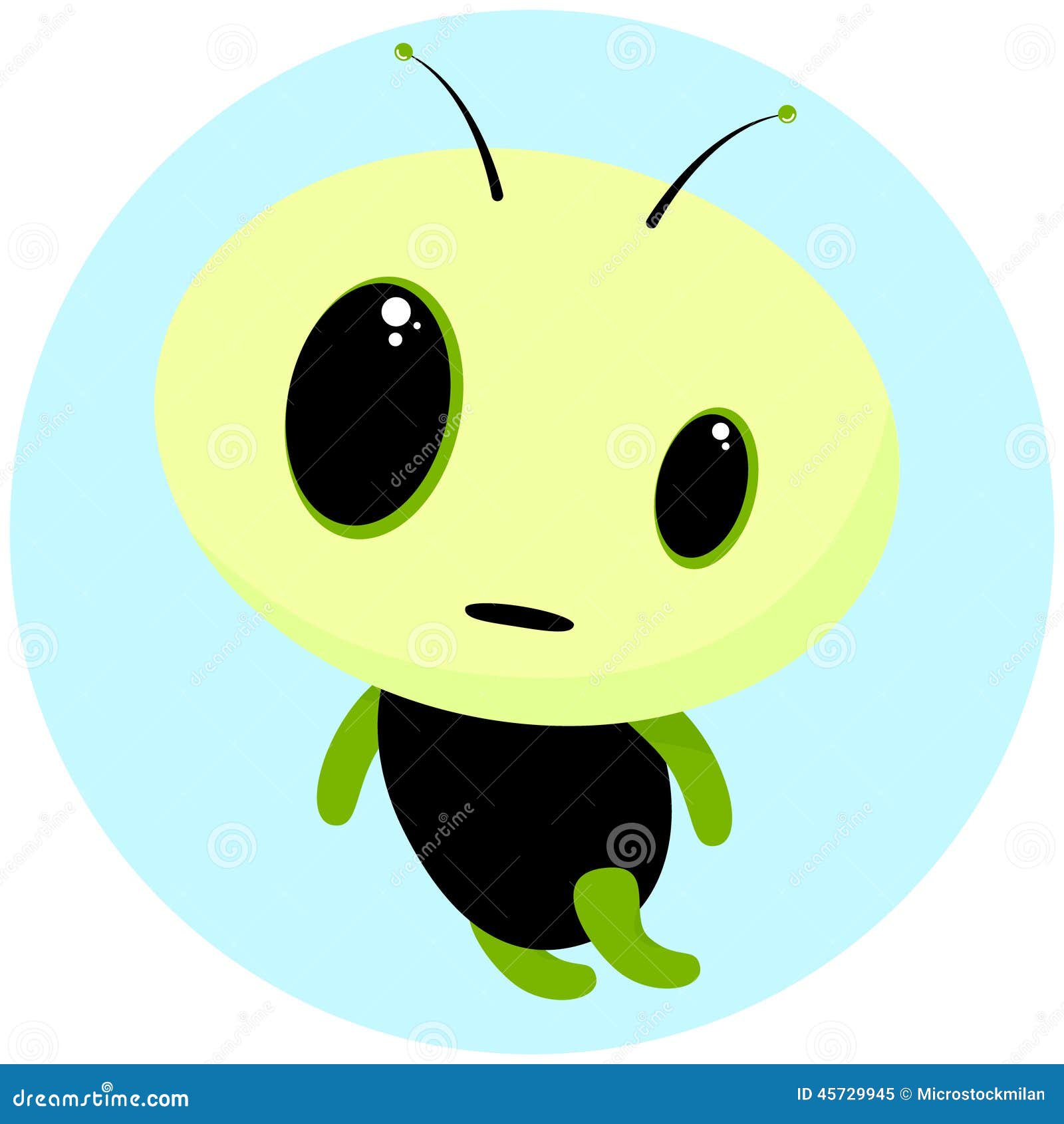 Alien Baby stock vector. Illustration of flying, dear - 45729945