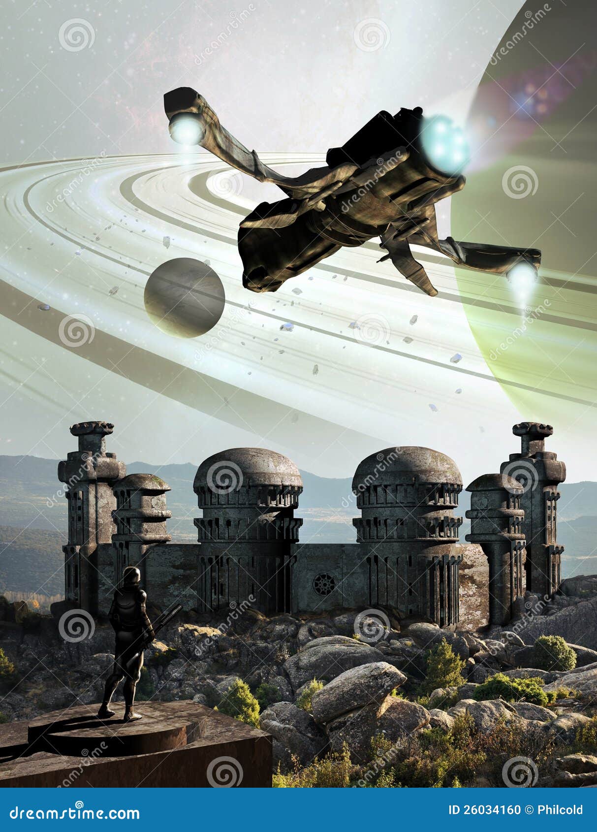 Alien base stock illustration. Illustration of flight - 26034160