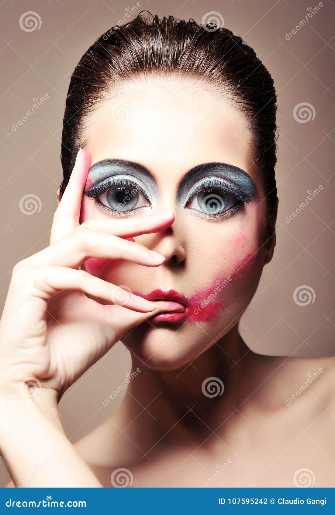 Alien Beauty - Beauty in Manga Style Stock Photo - Image of eyes, alien ...