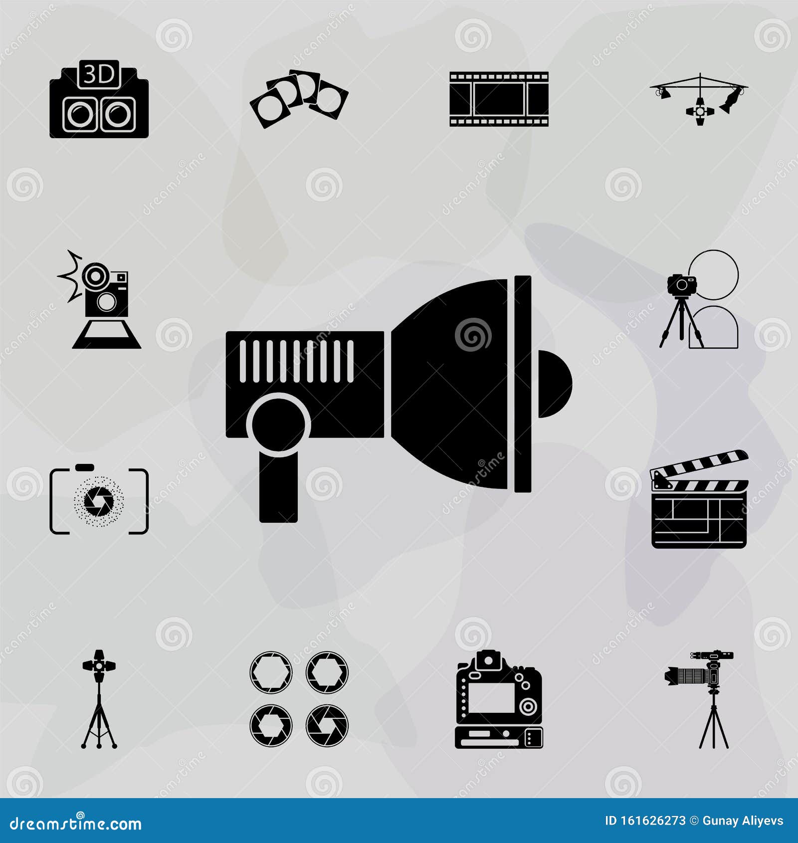 Alien Bee Light Icon. Universal Set of Equipment Photography for ...