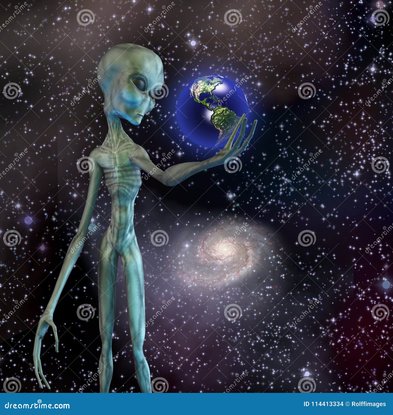Alien Creator stock illustration. Illustration of cosmos - 114413334