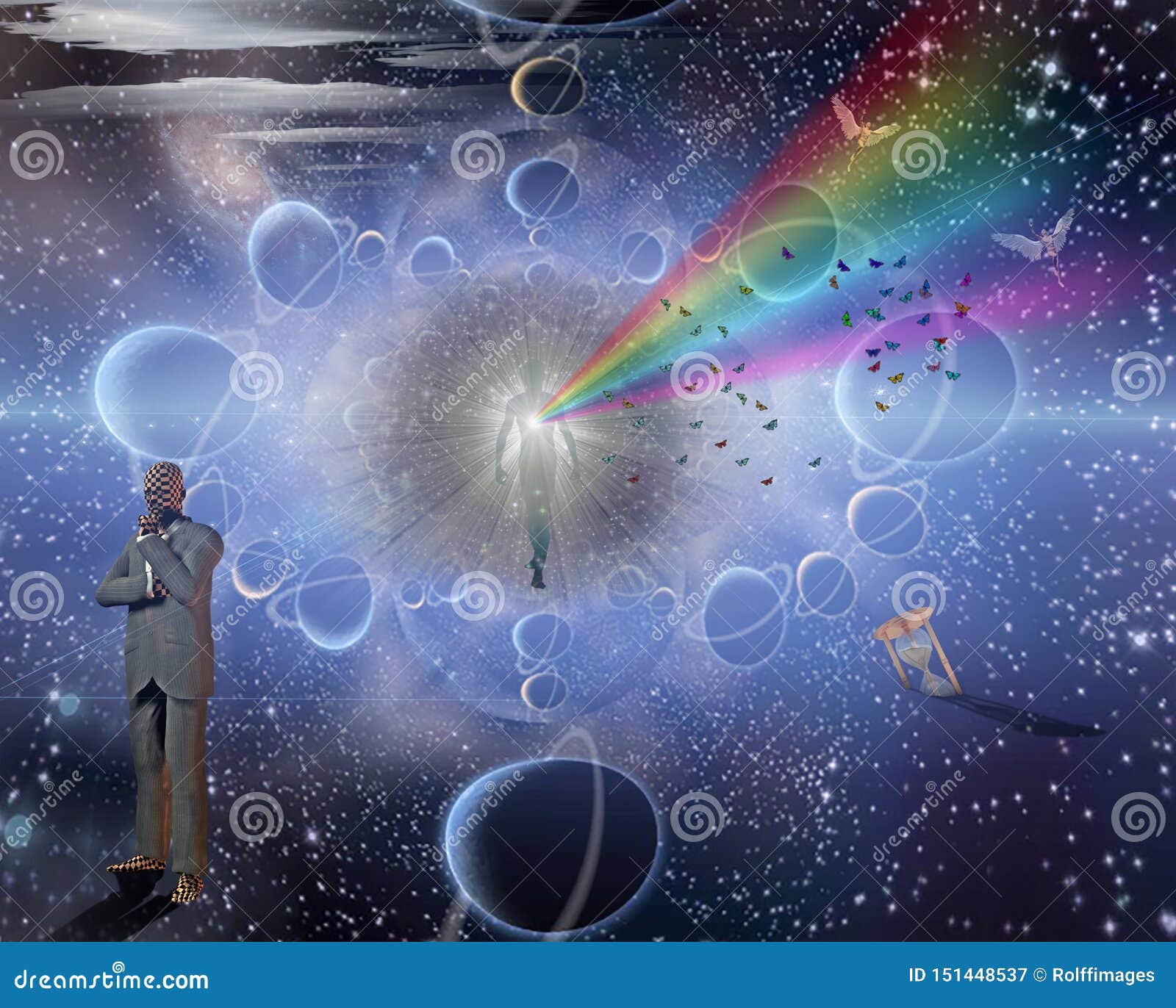 Alien being stock illustration. Illustration of heart - 151448537