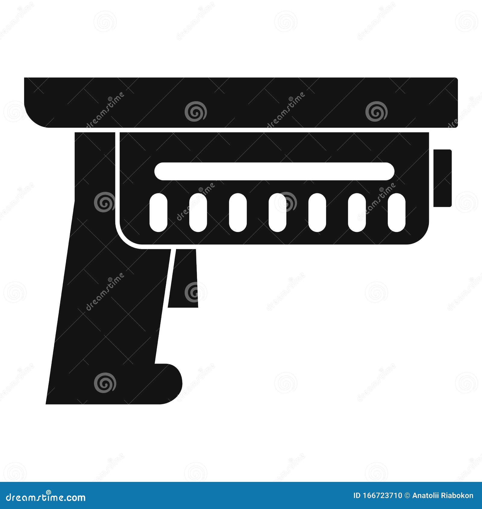 Alien Blaster Icon, Simple Style Stock Vector - Illustration of ...