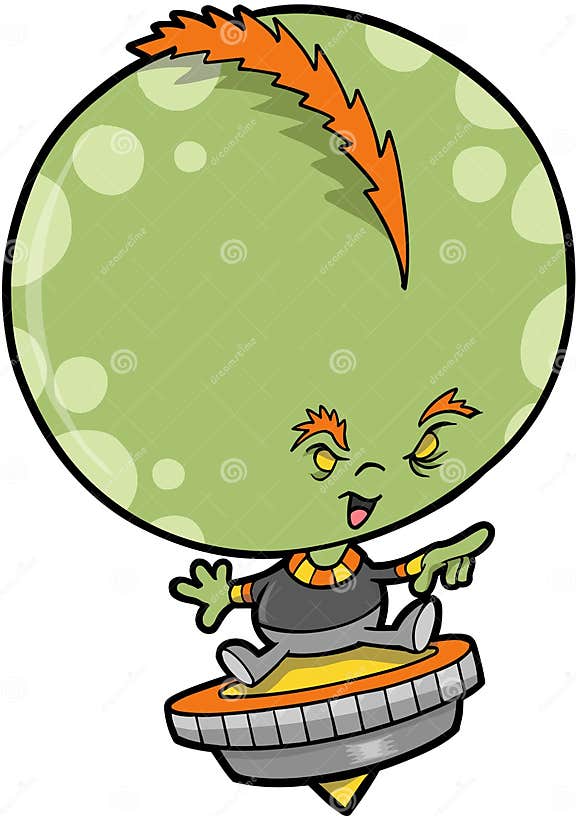 Alien Boss Vector stock vector. Illustration of alien - 6667188