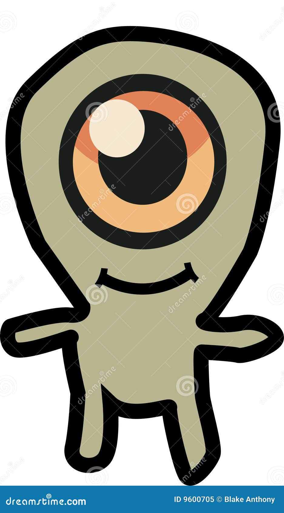 Alien boy stock illustration. Illustration of flight, greeting - 9600705