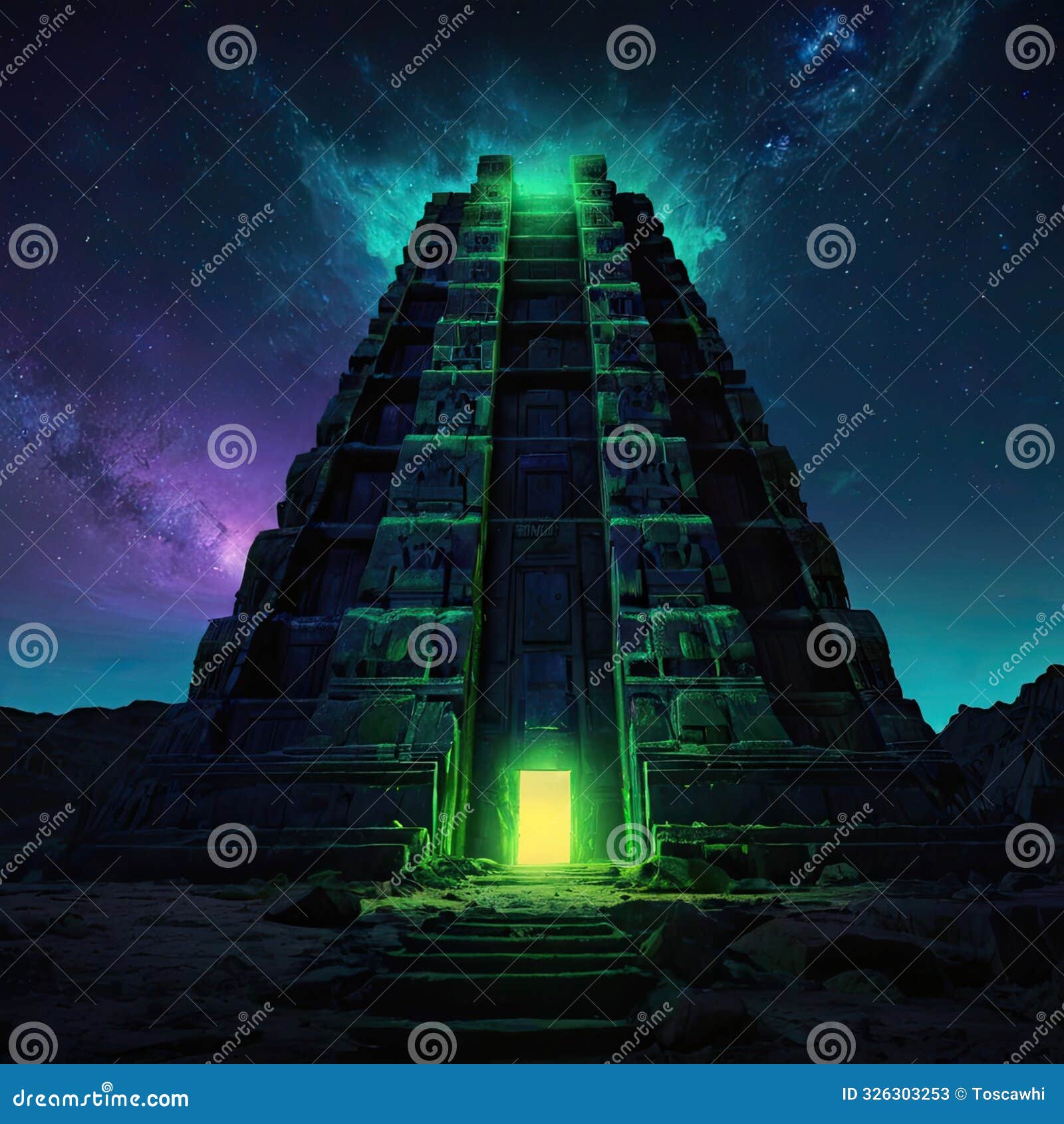 Alien Building - Space Age Architectural Conceptual Construction Stock ...