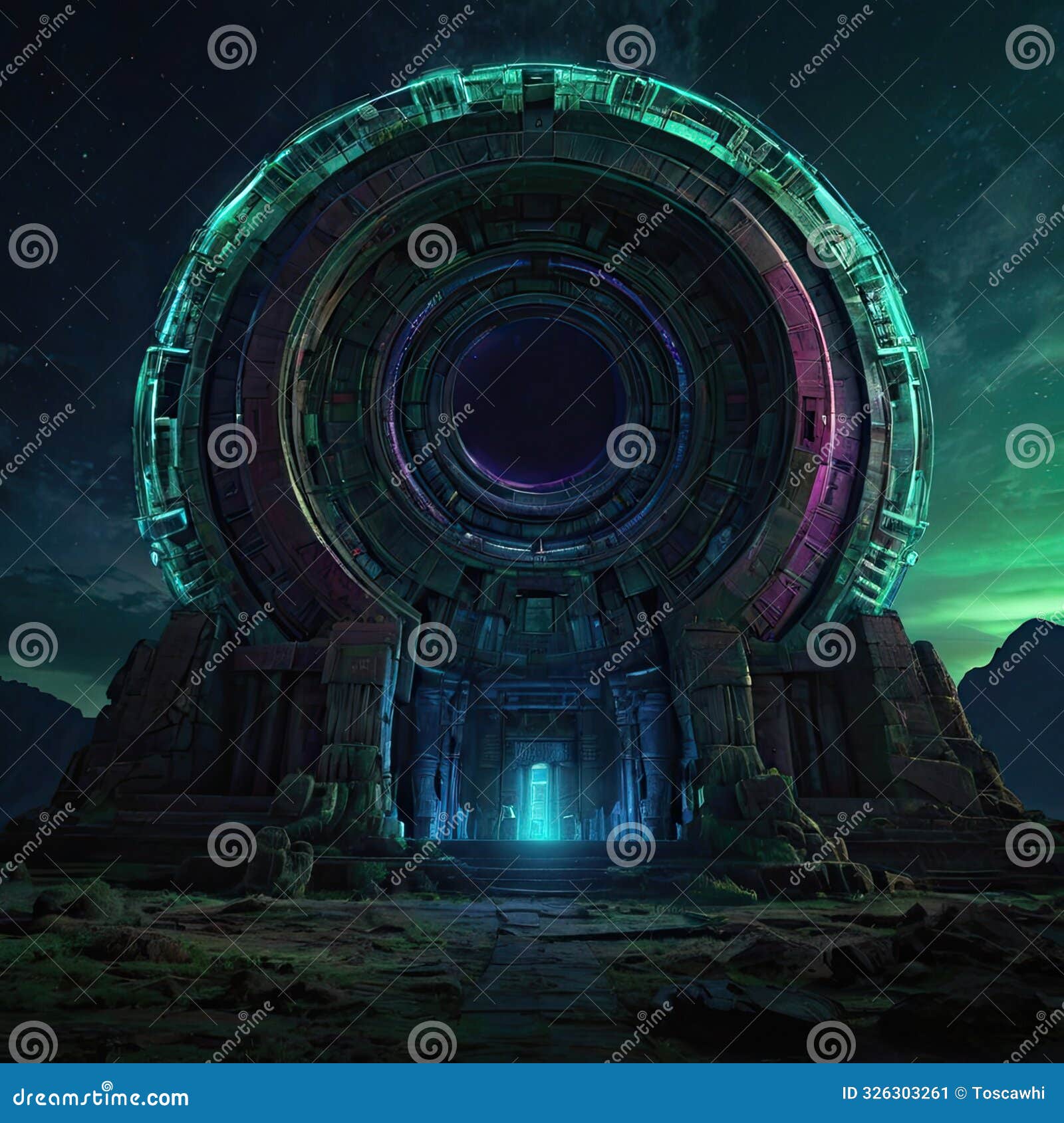 Alien Building - Space Age Architectural Conceptual Construction Stock ...